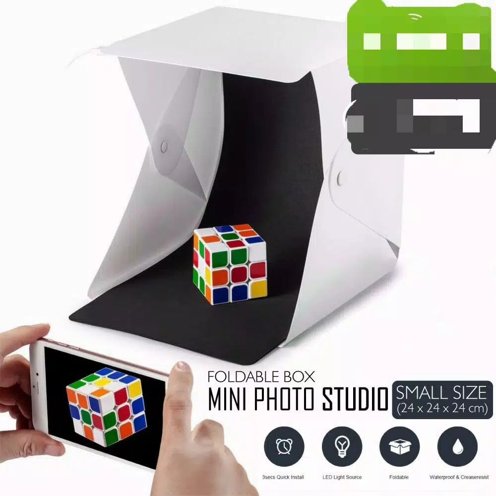 Jual MINI PHOTO STUDIO With LED | Kotak Foto Portable Dilengkapi LED ...