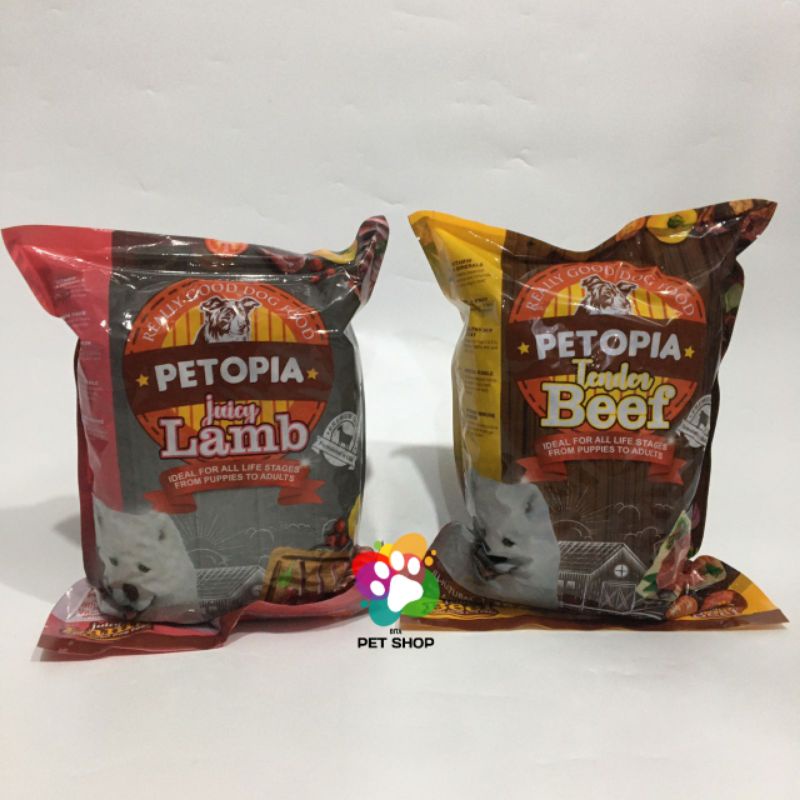 Jual Petopia Beef 800 Gr /Lamb/Dry Food /Dog Food / Makanan Anjing ...