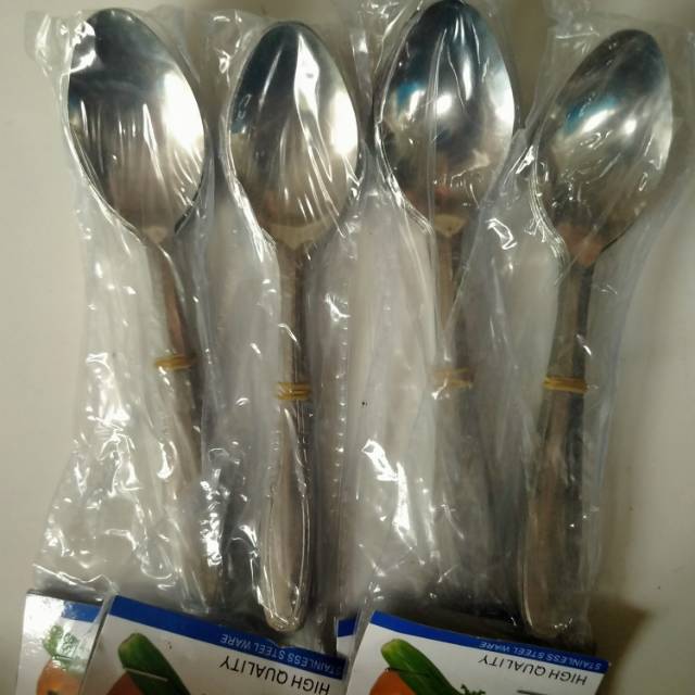 Jual SENDOK MAKAN/SENDOK MAKAN STAINLESS LUSINAN(12 PCS) | Shopee Indonesia