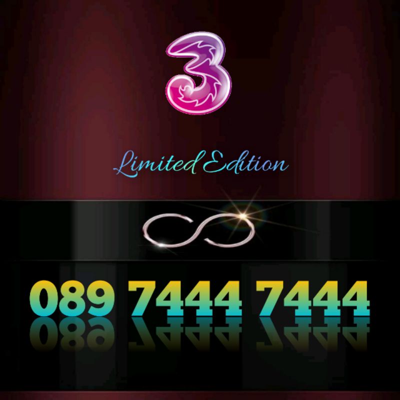 Jual Kartu perdana nomor cantik Super Exclusive Three special edition ...