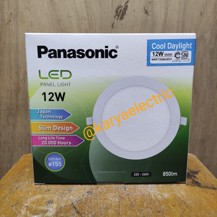 Jual Unik Panasonic Lampu Panel Led Inbow Downlight Bulat 12Watt 12 Watt Putih Bagus | Shopee ...
