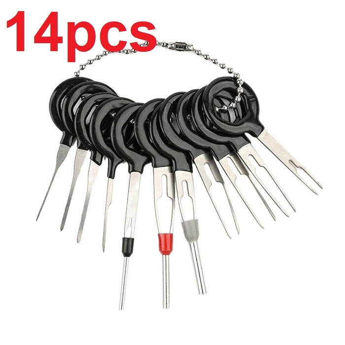 Jual 14pc Terminal Wire Remover Pencopot Skun Crimp Connector T Plug ...