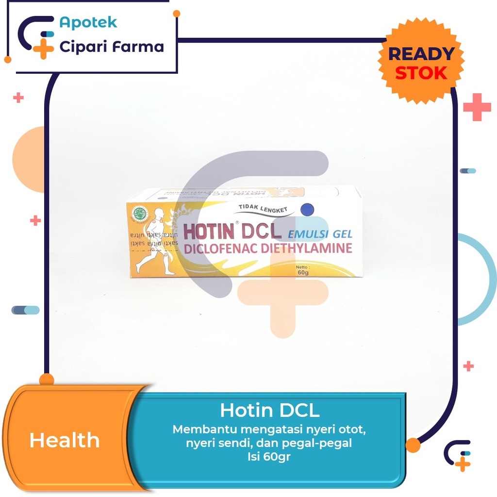 Jual Hotin DCL Emulsi Gel Pereda Nyeri Otot | Nyeri Sendi | Rematik ALL ...