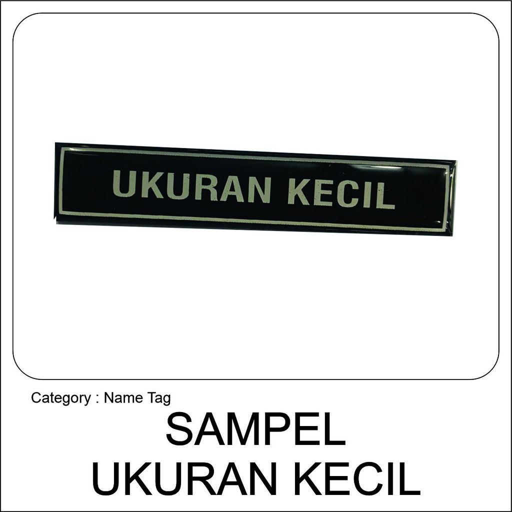 Jual Name Tag Akrilik Keren Cetak Custom, Cocok untuk Seragam Sampel ...