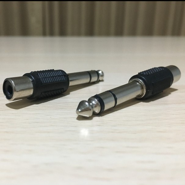 Jual SAMBUNGAN I SOCKET SOKET RCA TO JACK AKAI 6.5 MM STEREO PVC ...