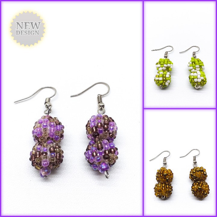 Jual Anting Manik Monte Etnik Handmade Khas Bali (Stringball Roll Style ...