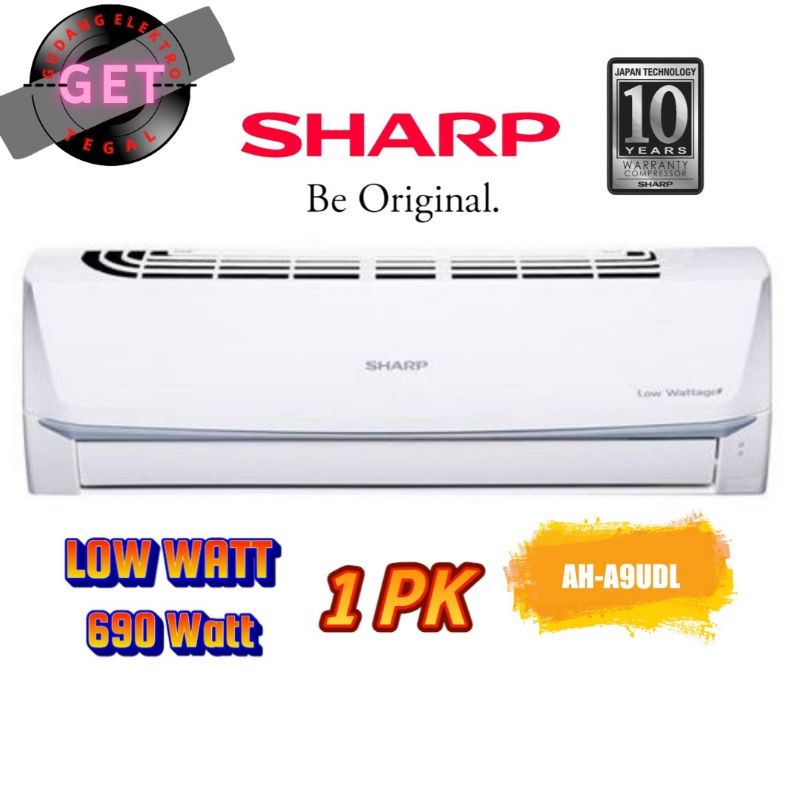 Jual AC SHARP LOW WATT 1 PK [SAYONARA PANAS JETSTREAM] ~ AH-A9UDL (KOTA TEGAL) | Shopee Indonesia