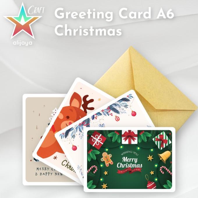 Jual Kartu Ucapan A6 Natal / Greeting Card Christmas | Shopee Indonesia