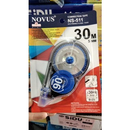 Jual Correction Tape Novus 30 meter | Shopee Indonesia