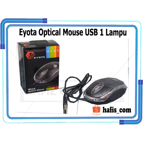Jual Eyota Optical Mouse USB 1 Lampu | Shopee Indonesia