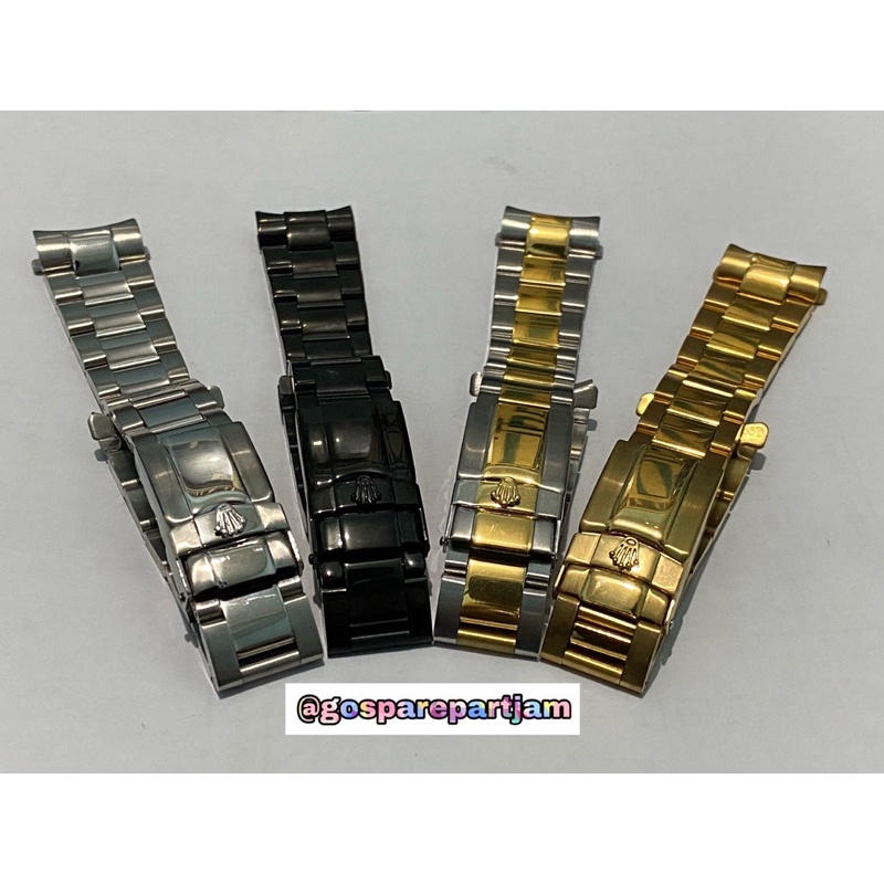 Jual tali jam rantai rolex daytona stainless ukuran 20 mm Bahan Padat ...