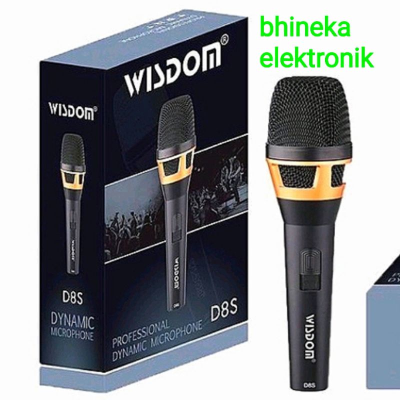 Jual mic kabel Wisdom D8S d 8s, microphone original | Shopee Indonesia