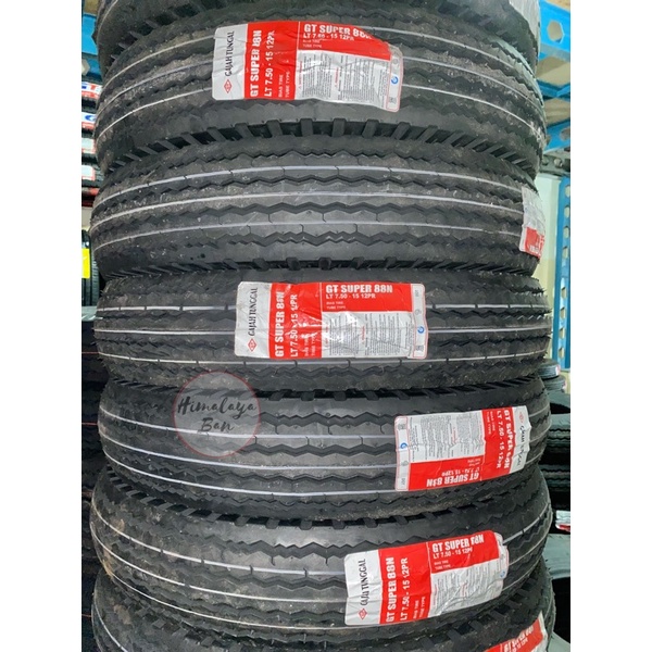 Jual Ban Truk Gajah Tunggal 750 R15 15 12PR Nylon GT Super 88N Truck ...