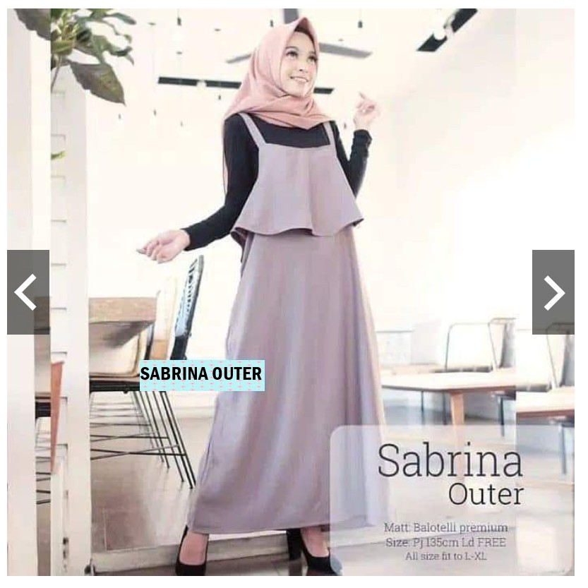 Jual Sabrina Outer / Overall Dress Remaja Wanita Kekinian - KBJ ...