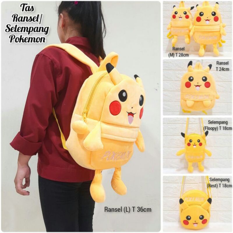 Jual Tas Ransel Pokemon Tas Selempang Pikachu Tas Anak Pokemon Tas ...
