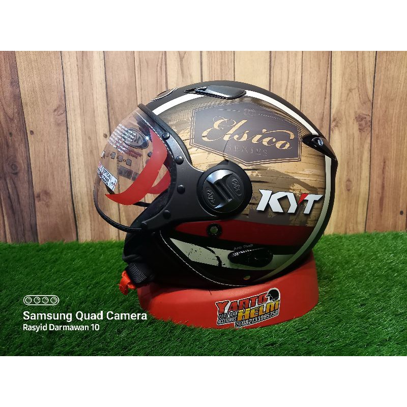 Jual KYT ELSICO WARNA POLOS DAN MOTIF ORIGINAL || HELM RETRO KYT ELSICO ORIGINAL || | Shopee ...