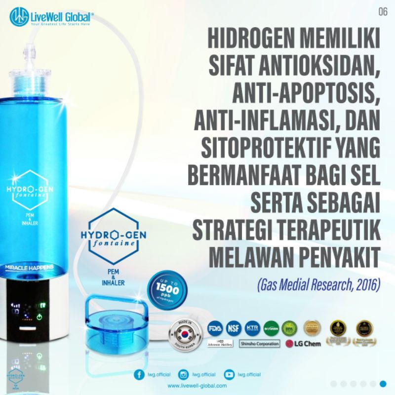 Jual hydrogen fontaine | Shopee Indonesia