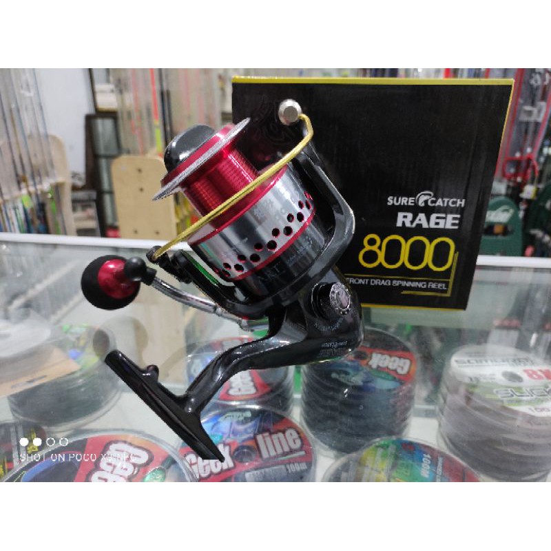 Jual PROMO REEL SPINNING SURECATCH RAGE 8000 | Shopee Indonesia