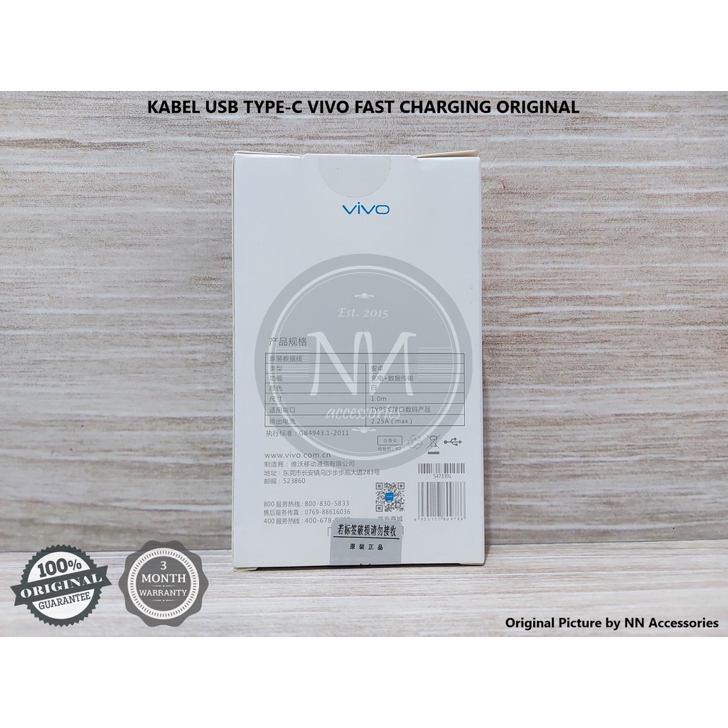 Jual KABEL DATA USB TYPE C VIVO V17 V19 S1 PRO X27 PRO Y30 Y50 Y70 Y21 Y21S Y21T Y33S Y51A Y53S ...
