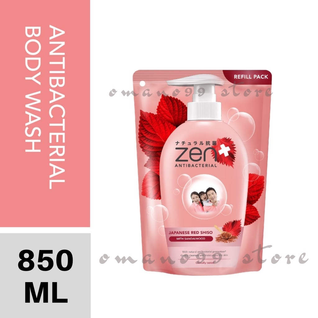Jual Zen Antibacterial Body Wash Refill 900 ML 400 ML All Varian | Shopee Indonesia