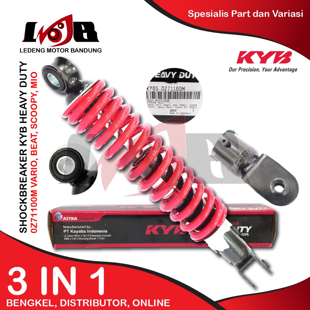 Jual Shockbreaker KYB KYOS Heavy Duty 300mm Vario Beat Mio Scoopy Suspensi Matic | Shopee Indonesia