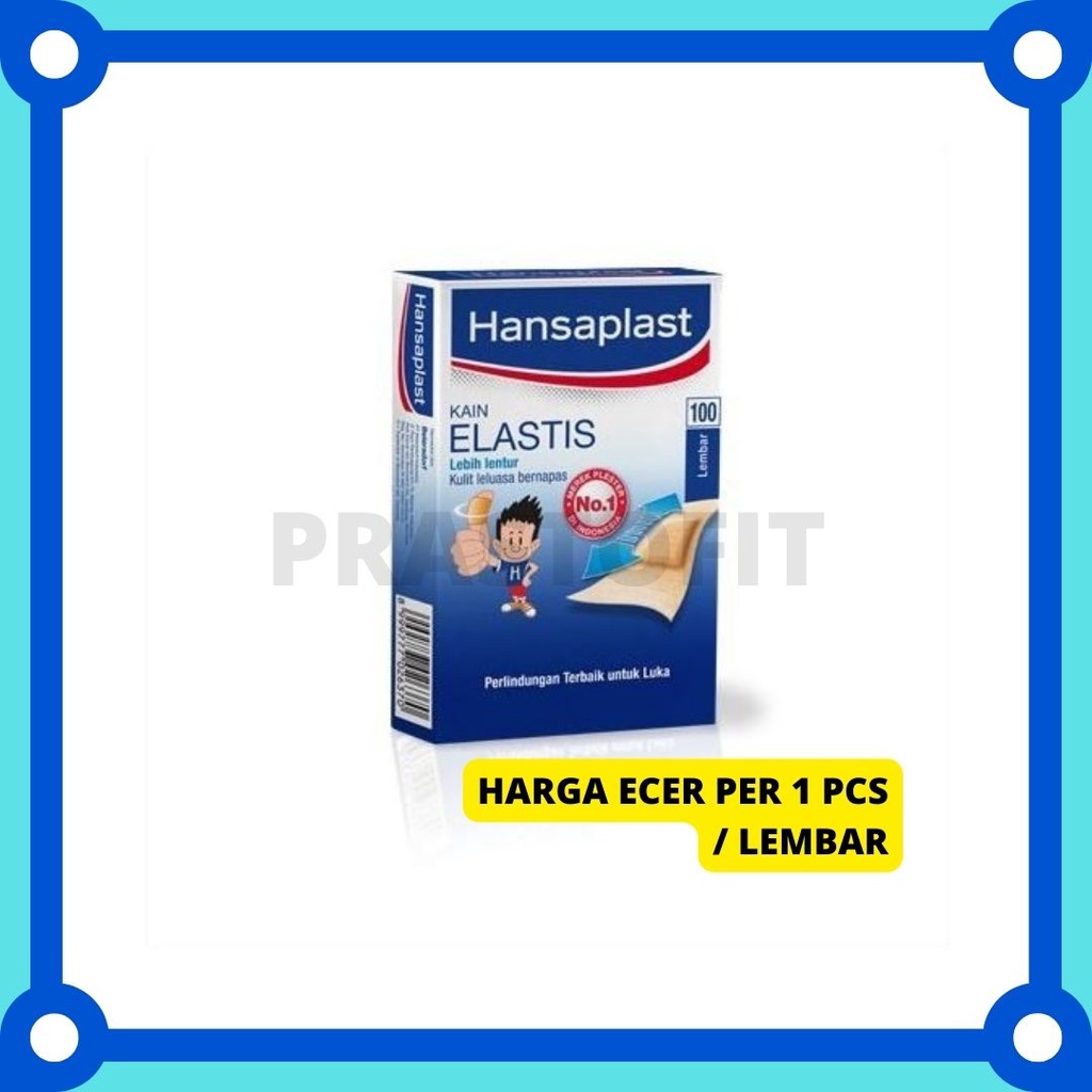 Jual ECER Plester Hansaplast Ukuran Standart Elastis Per Strip Pcs ...