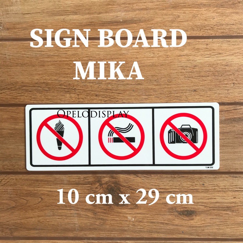 Jual SIGN BOARD MIKA DILARANG MAKAN ROKOK DAN FOTO | Shopee Indonesia