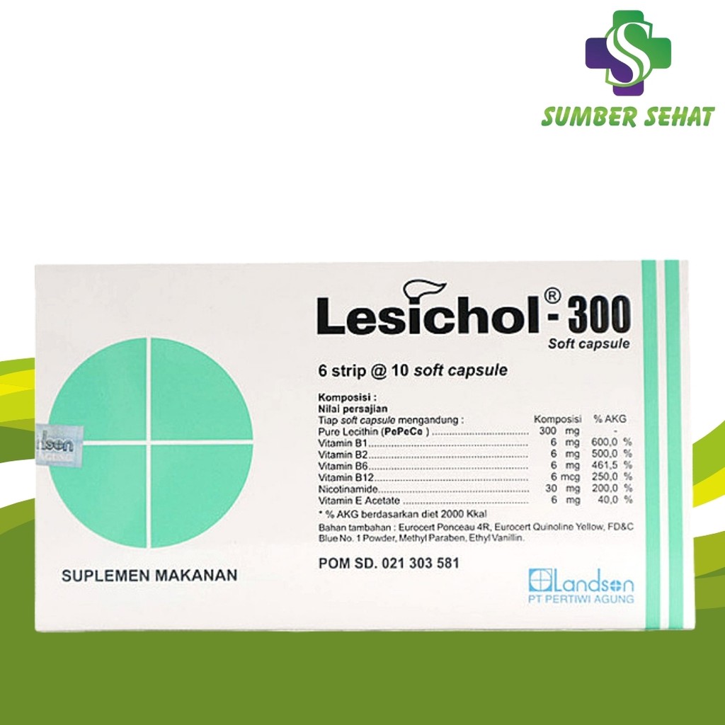Jual LESICHOL 300 MG CAP BOX | Shopee Indonesia