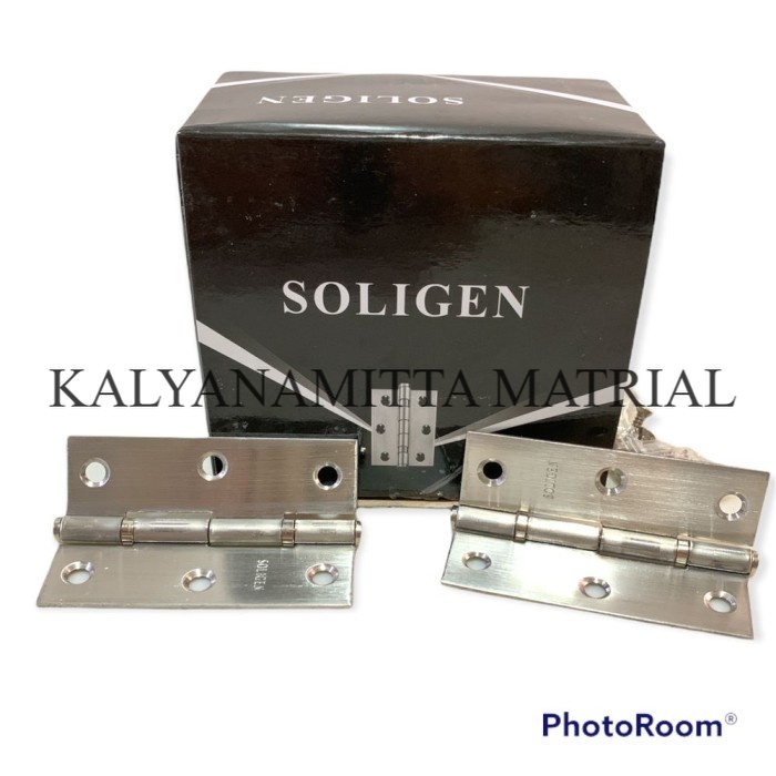 Jual SOLIGEN Engsel tipis 2" inch, 2.5" inch, 3" inch TERMASUK PAKU ...