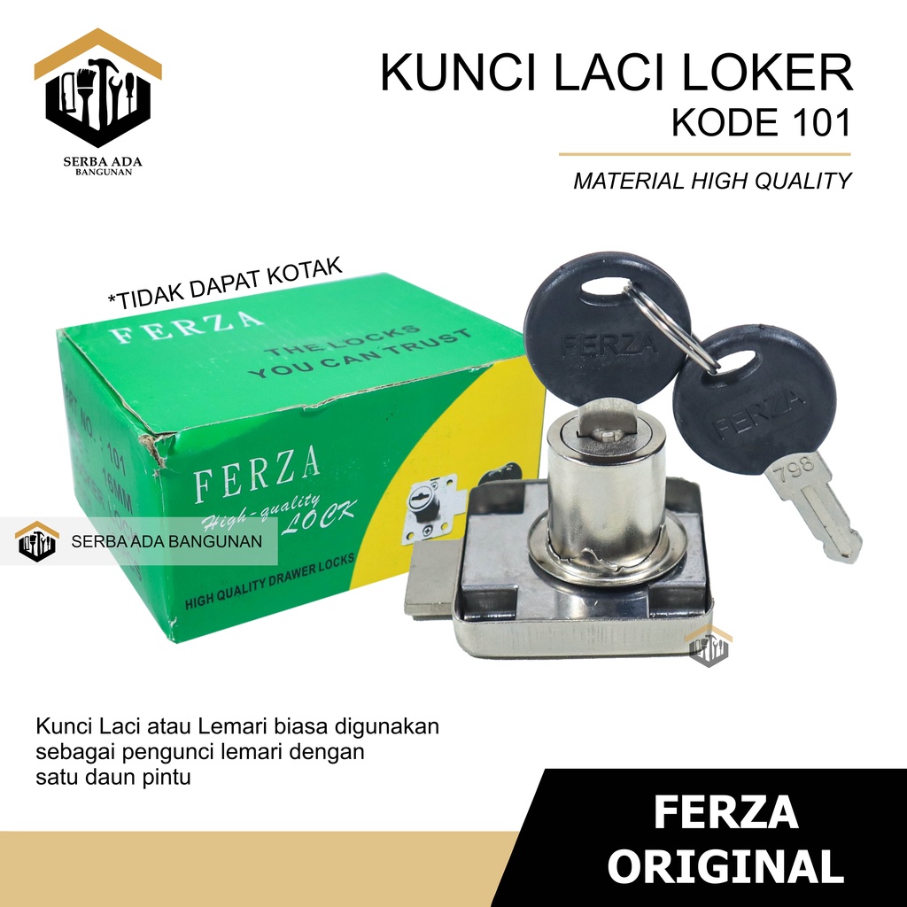 Jual SAB Kunci Laci Meja Ferza 138 -22mm Kopong (E5110) Kunci Loker ...
