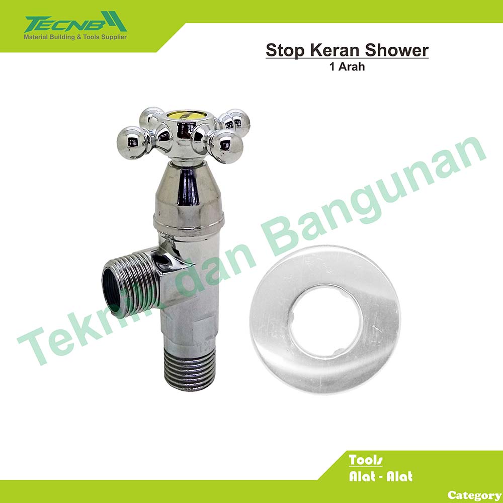 Jual Stop Kran Shower Single Kloset 1 Arah Plastik (MKA1369) | Shopee ...