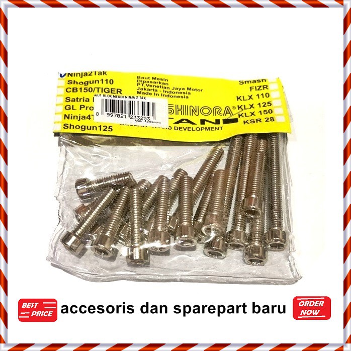 Jual BAUT BLOK MESIN NINJA 2 TAK SPAREPART MOTOR | Shopee Indonesia