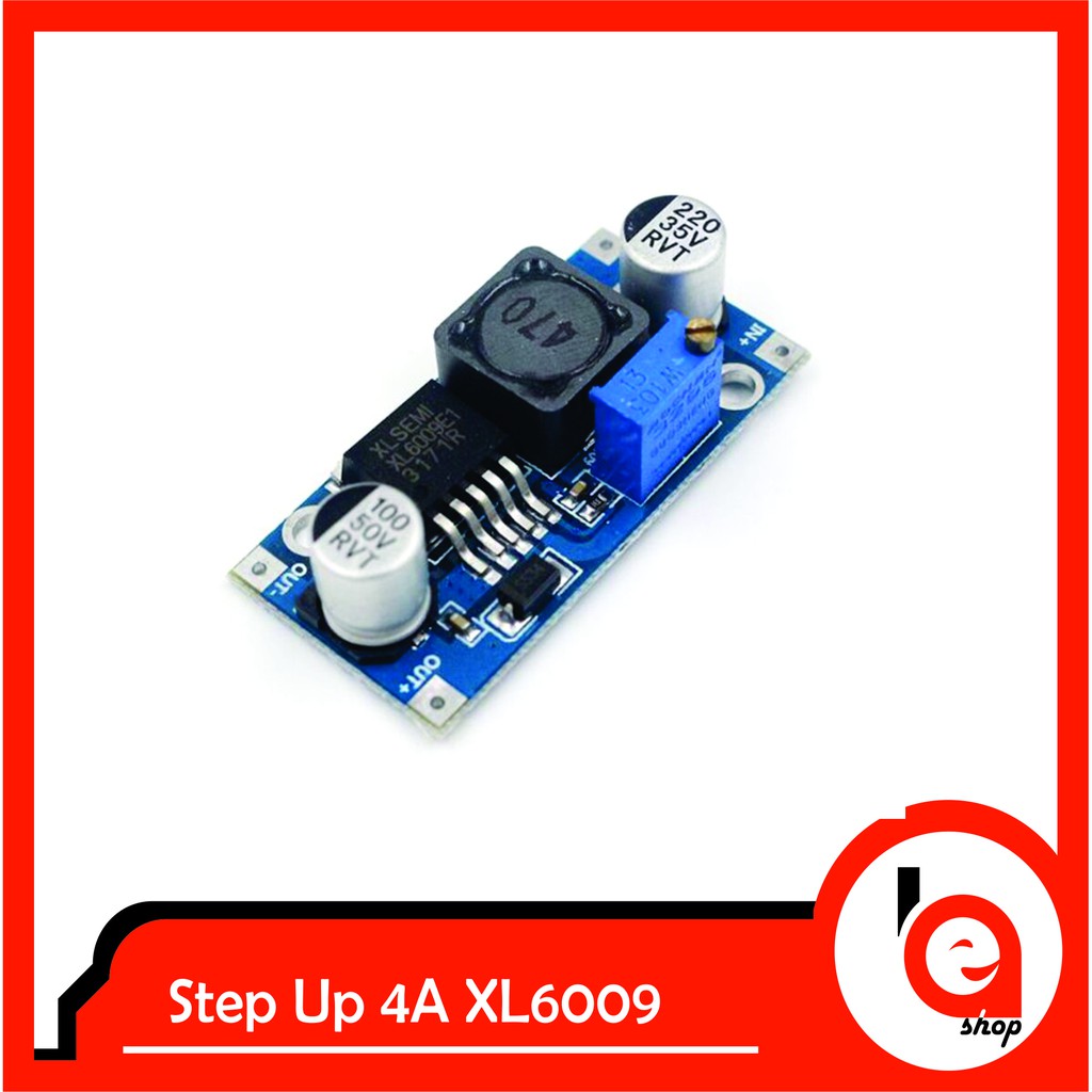 Jual Step Up 4A DC-DC Modul XL6009 XL 6009 Adjustable 3-32V TO 5-35V ...