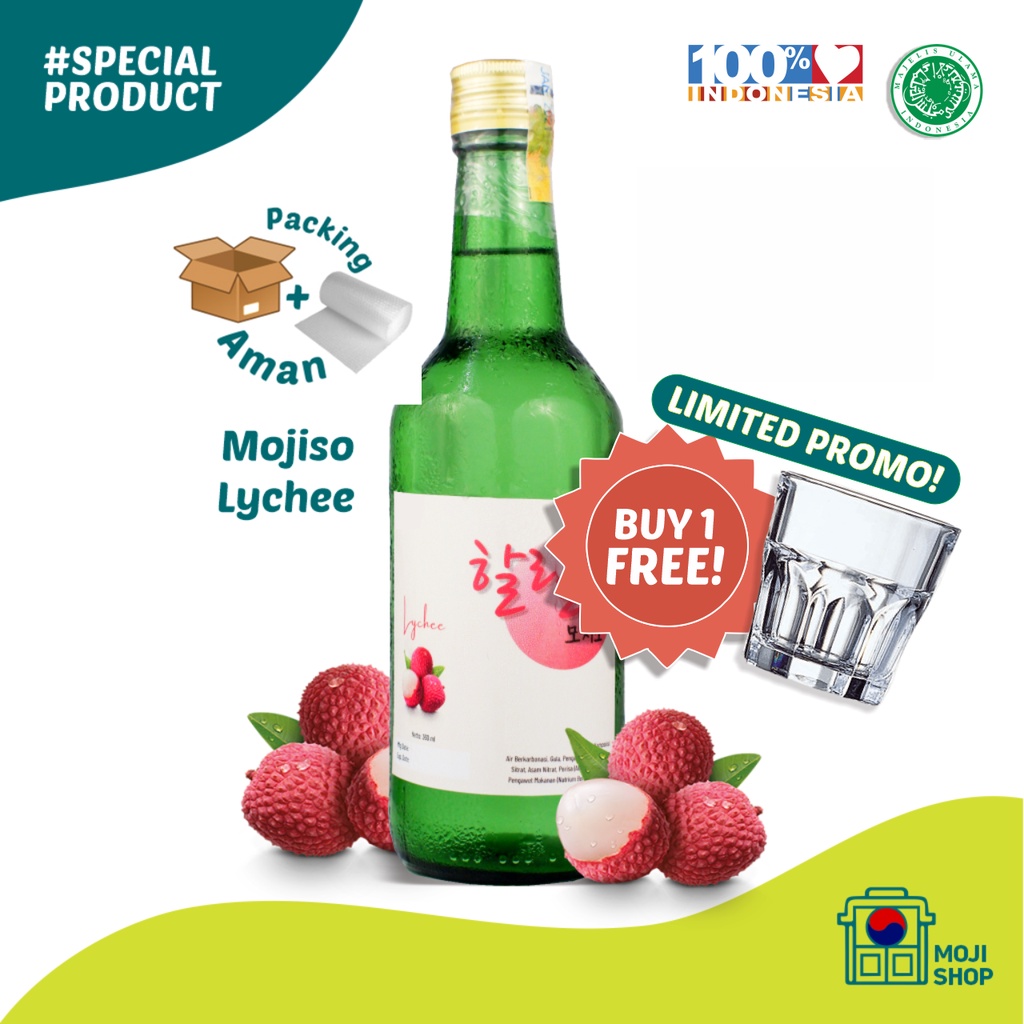 Jual SOJU HALAL MOJISO RASA LYCHEE / LECI MOCKTAIL | HALAL MUI & NON ...