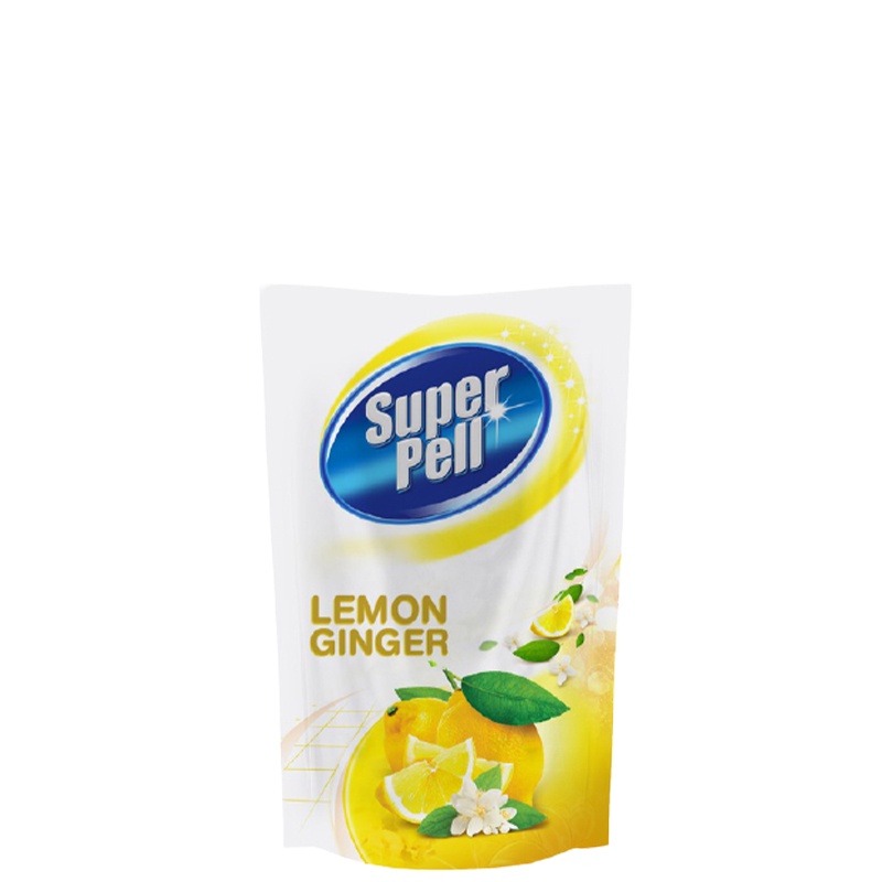 Jual Super Pell Pembersih Lantai Lemon Ginger Pouch 1600 mL | Shopee ...