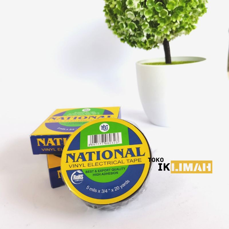 Jual Solasi Kabel NATIONAL PVC Electrical Hitam Kecil / Selotip ...