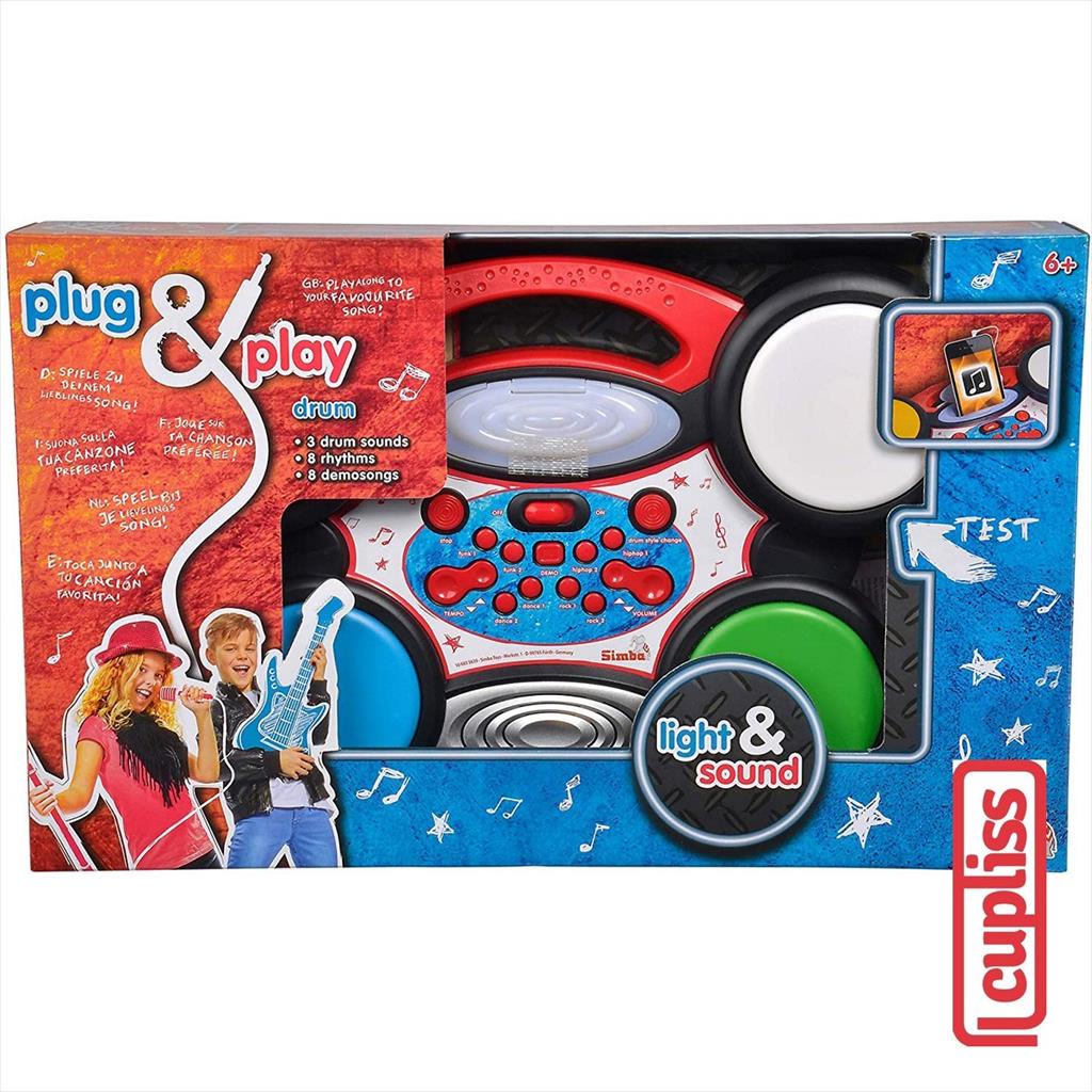 Jual SIMBA My Music Plug and Play Drum 106835639 Alat Musik | Shopee ...