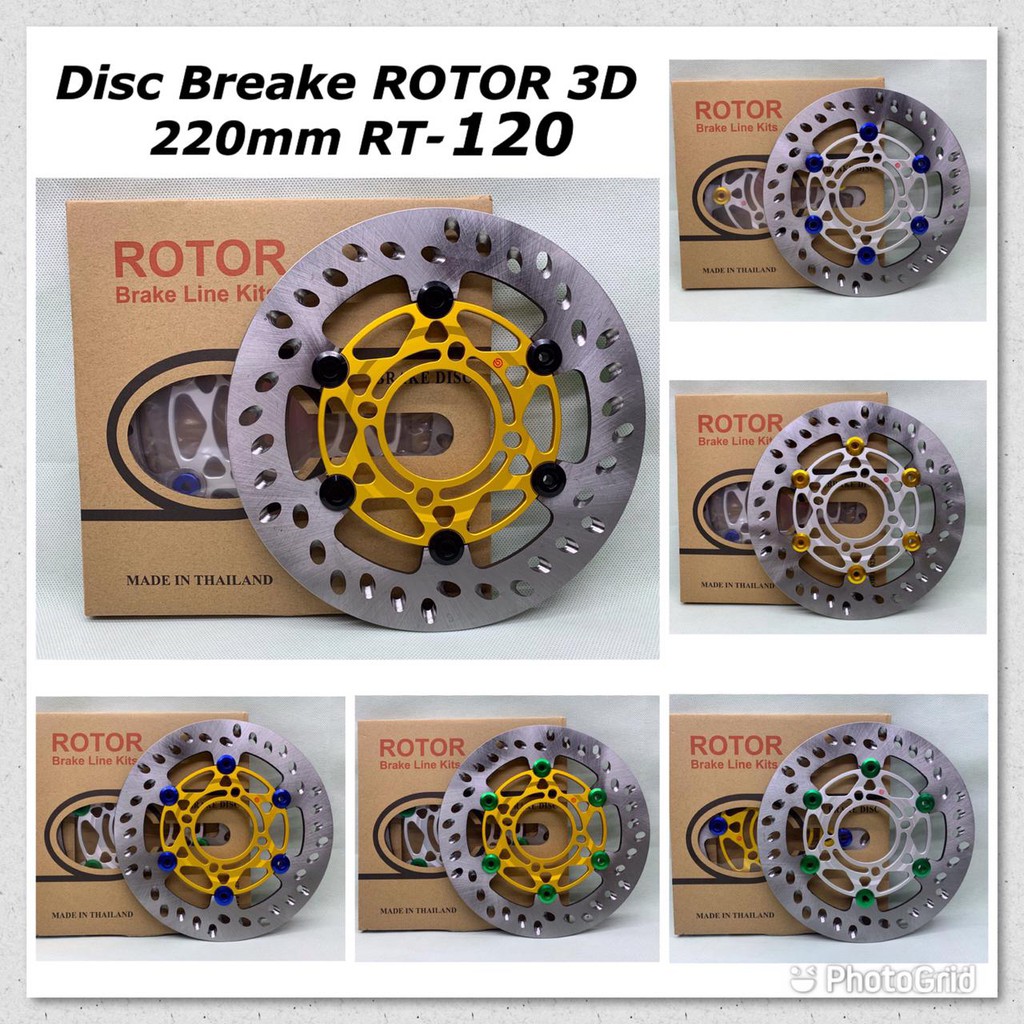 Jual Disc Piringan Cakram Rotor RT-120 3 Dimensi CNC Floting CNC 220mm ...