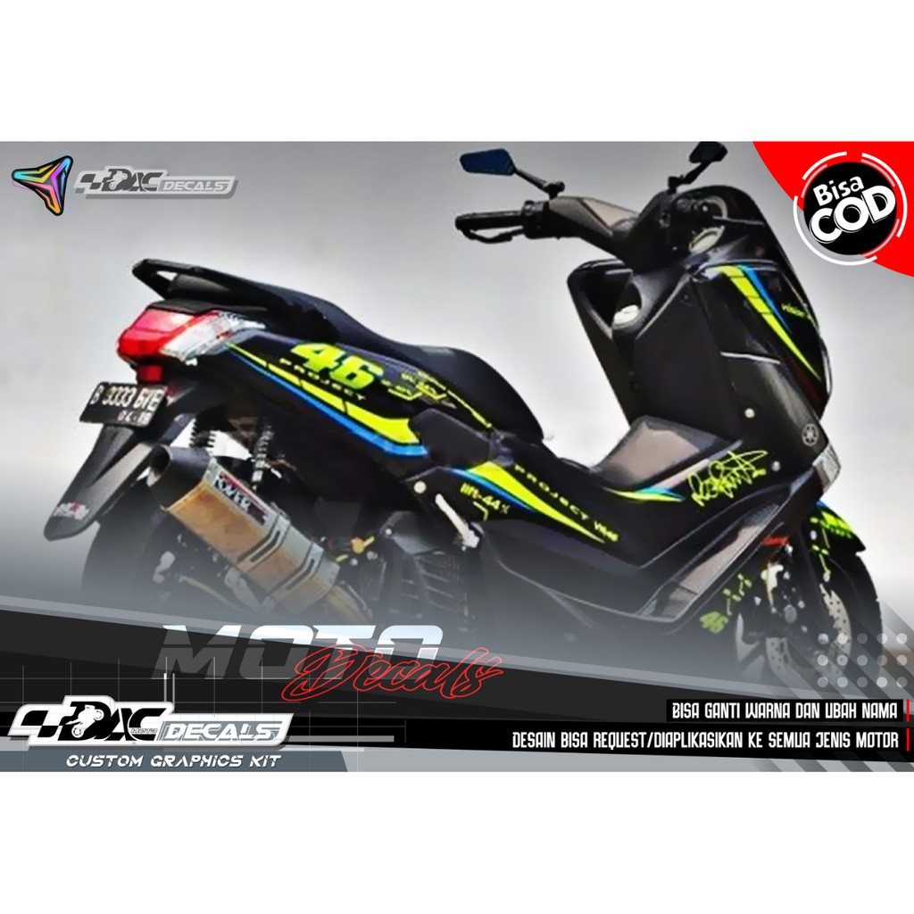 Jual Sticker decal full body Yamaha Nmax Hitam Hijau | Shopee Indonesia