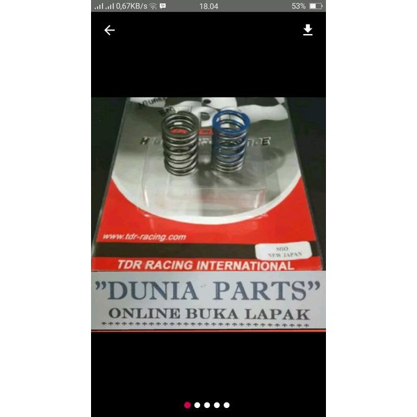 Jual Per Klep Racing TDR Jupiterz lc 135 RXK RXZ 125Z | Shopee Indonesia