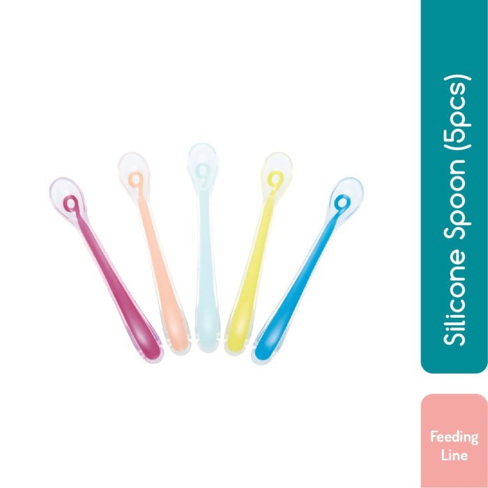 Jual Babymoov Spoons 1st age / Silicone Spoons (5Pcs) | Shopee Indonesia