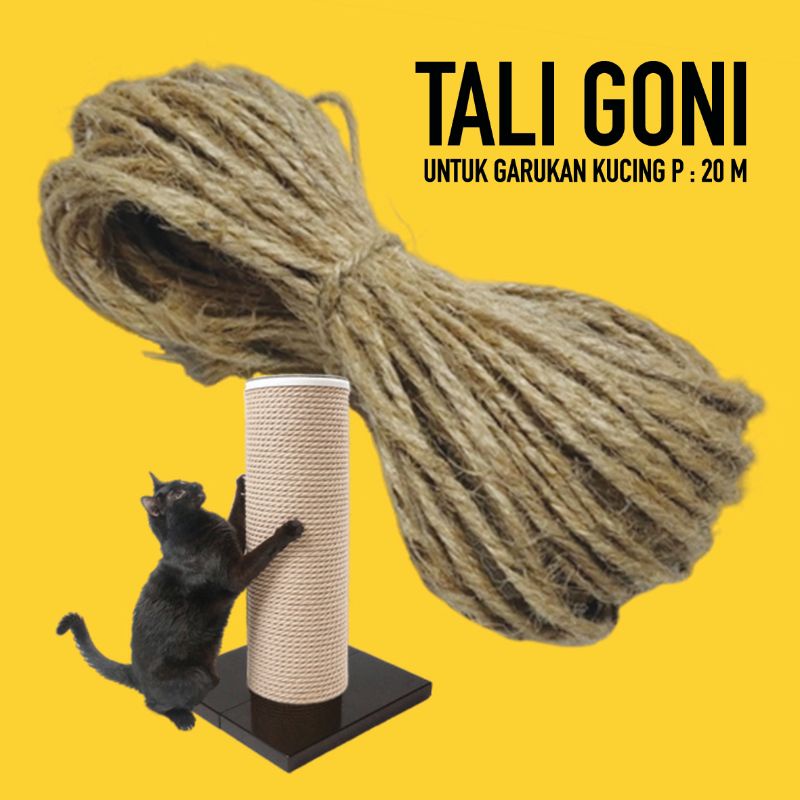 Jual TALI GONI - Tali Cakaran Kucing Garukan Kucing Mainan Kucing Cat ...