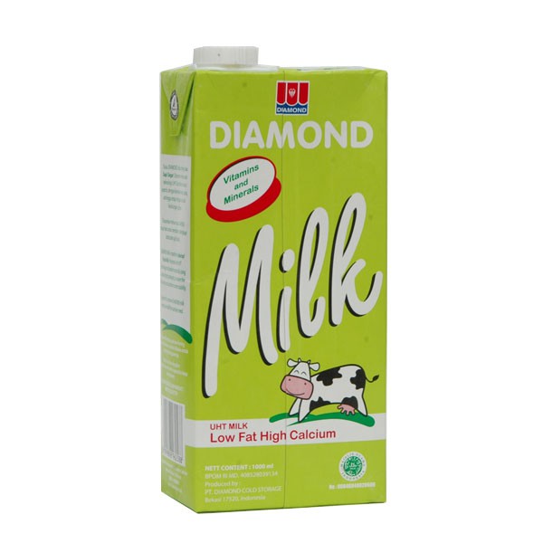 Jual Diamond Milk Uht Low Fat 1 Ltr | Shopee Indonesia