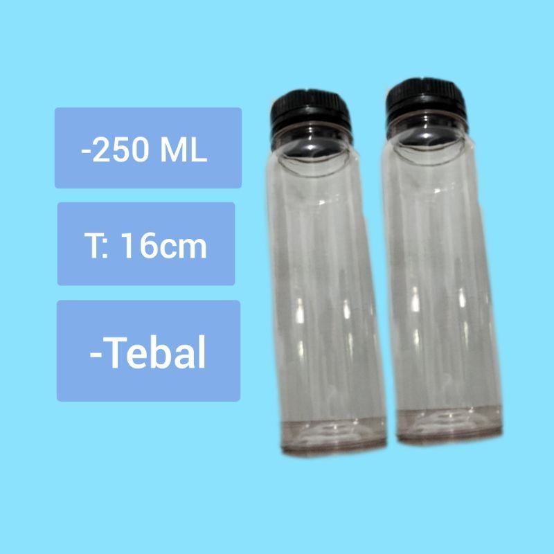 Jual Botol Plastik, Botol Almond Standard Aneka Minuman 250ml, 50 pcs ...