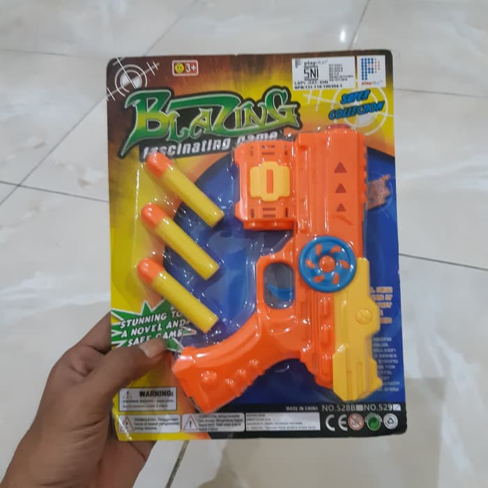 Jual Mainan Pistol Nerf Murah - Game Senapan Anak Soft Bullet Edukasi ...