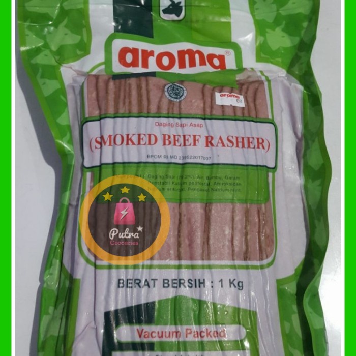 Jual Daging Asap - Smoked Beef Rasher Daging Sapi Asap Aroma Bali 1Kg ...