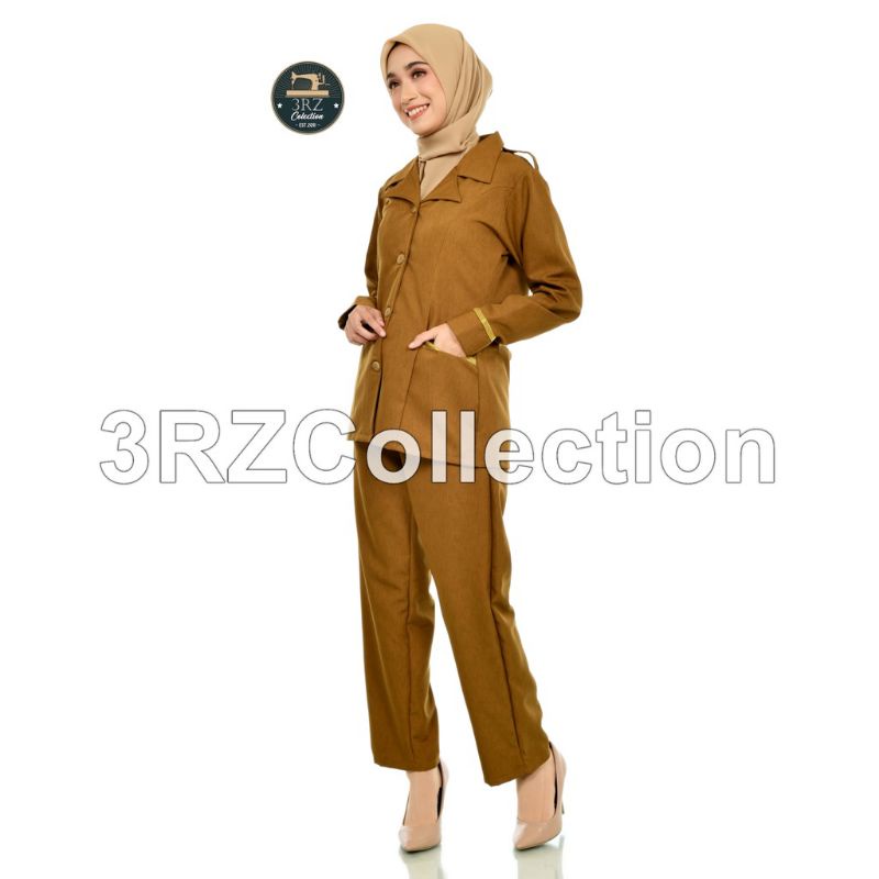 Jual Seragam Dinas Pns Wanita Baju Dinas Pemda Wanita Setelan Seragam PNS Keki Tua Khaki Muda ...