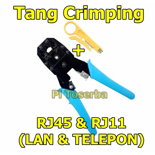 Jual Tang Crimping Kabel RJ 45 & RJ 11 LAN TELKOM Telepon | Shopee ...
