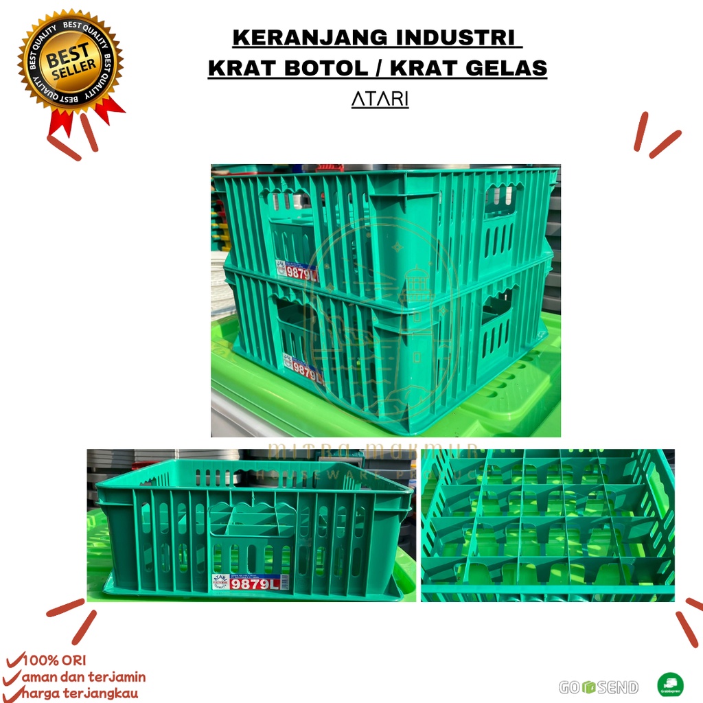 Jual SALE - KERANJANG INDUSTRI 9879 L / KRAT PLASTIK / KRAT GELAS ...