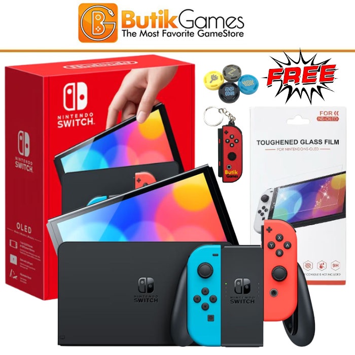 Jual Nintendo Switch OLED V3 Console Neon Red Blue | Shopee Indonesia